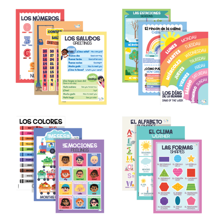 Bilingual Educational Posters – HolaAmigoBox