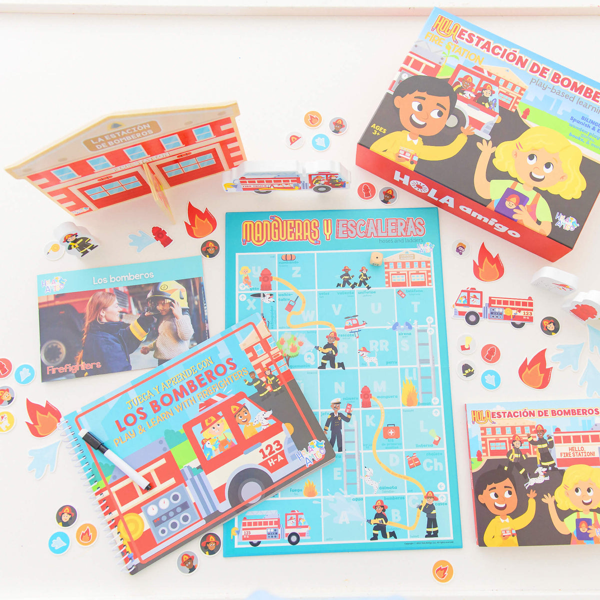 ¡Hola, Estación de Bomberos! Hello, Fire Station! – HolaAmigoBox