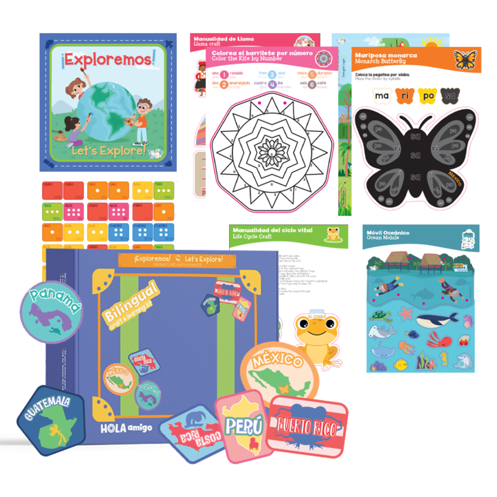 Let's Explore! Bilingual Craft and Learning Kit – HolaAmigoBox