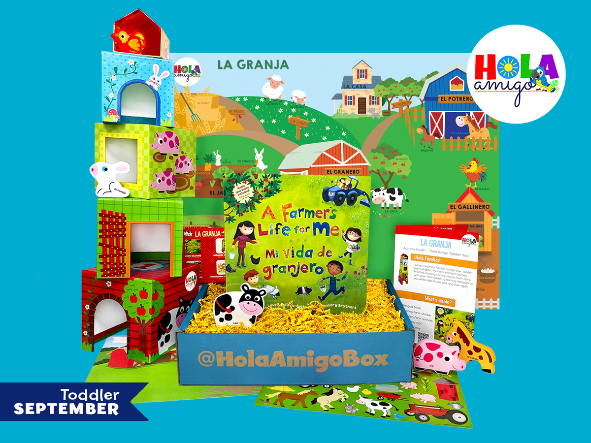 Toddler Busy Box: La Granja/The Farm – HolaAmigoBox