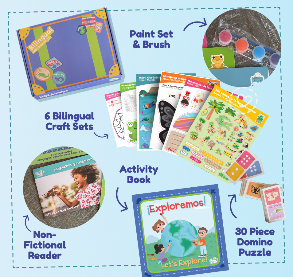 Let's Explore! Bilingual Craft and Learning Kit – HolaAmigoBox