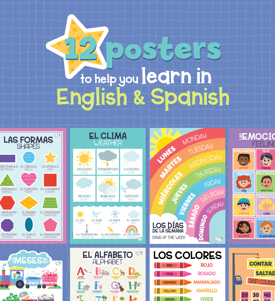 Bilingual Educational Posters – HolaAmigoBox